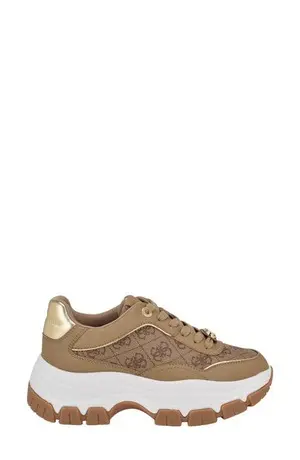 Guess Berrett Printed Sneakers - Light Natural