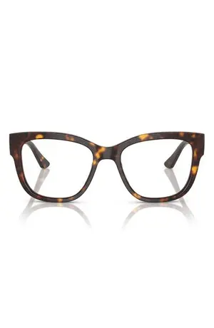VOGUE 53mm Square Optical Glasses - Dk Havana