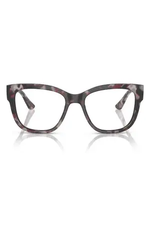 VOGUE 53mm Square Optical Glasses - Grey Tort
