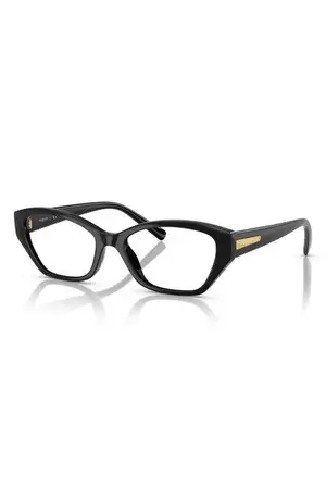 VOGUE 53mm Cat Eye Optical Glasses - Black