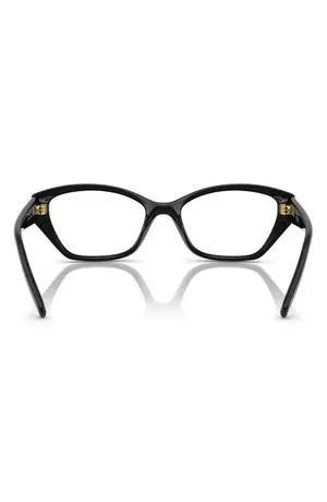 VOGUE 53mm Cat Eye Optical Glasses - Black