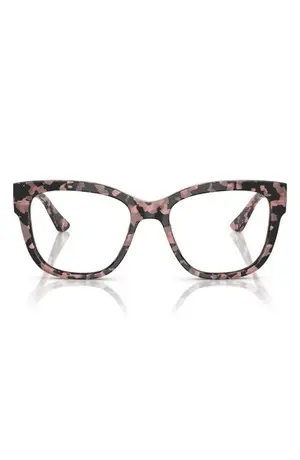 VOGUE 49mm Square Eyeglasses - Pink Tortoise