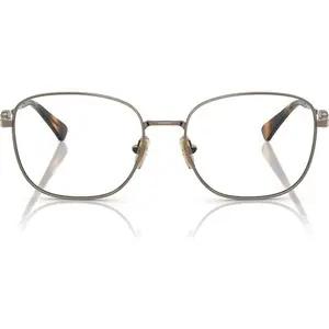 VOGUE VOGUE 52mm Square Eyeglasses Lite Brown