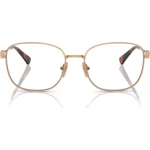 VOGUE 52mm Square Eyeglasses - Rose Gold
