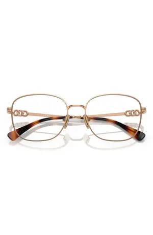 VOGUE 52mm Square Eyeglasses - Rose Gold