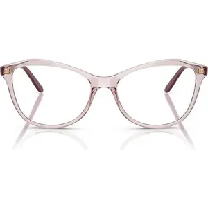 VOGUE 52mm Irregular Eyeglasses - Trans Pink