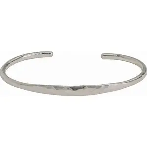 ALBISIA ALBISIA Simpli Cuffflat Hammered Top Sterling Silver