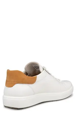 Ecco Soft 7 Sneaker - White/ Lion