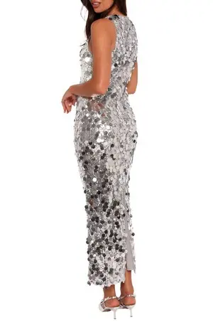 PETAL & PUP Brielle Sequin Midi Dress