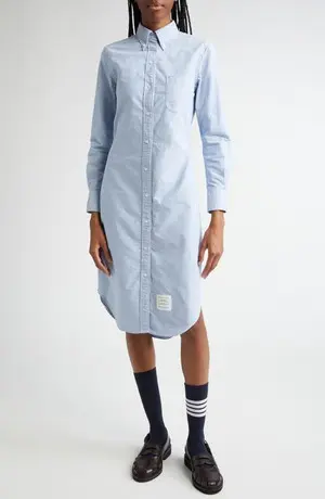 Thom Browne Knee Length Button-down Shirt