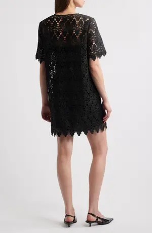 Frame The Lace Button-Front Dress In Black - 72% Off | Editorialist