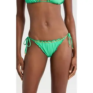 PQ Lettuce Edge Bikini Bottoms - Clover