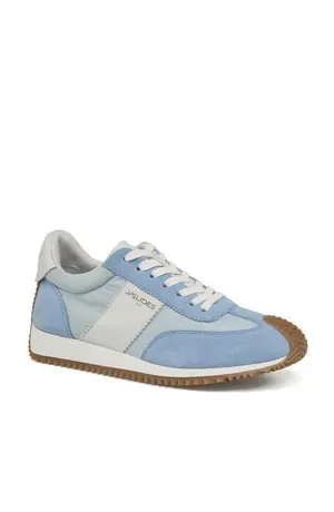 J/SLIDES NYC Lilith Suede And Leather Lace-up Sneakers - Blue White