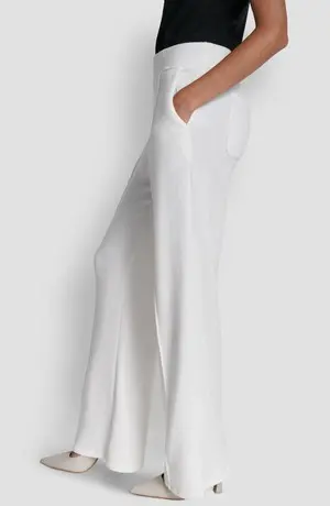Dkny Hacci Wide Leg Pants - Ivory