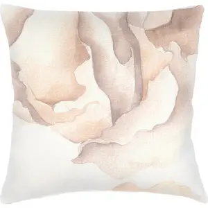 Anaya Linen Pillow With Down Alternative Insert - Saltwater Coral