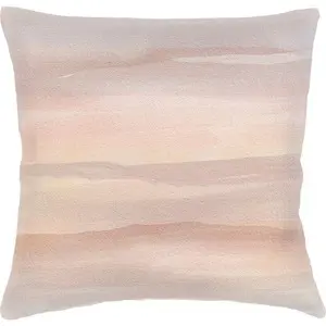 Anaya Linen Pillow With Down Alternative Insert - Warm Sunset