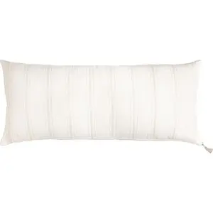 Anaya Linen Pillow With Down Alternative Insert - White