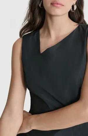 Dkny Memory Taffeta Top