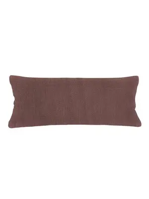 Anaya So Soft Linen Body Pillow With Down Alternative Insert - Chestnut Brown