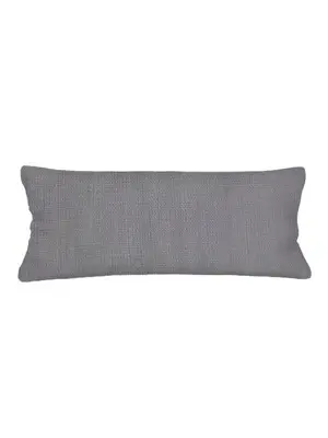 Anaya So Soft Linen Body Pillow With Down Alternative Insert Classic Grey