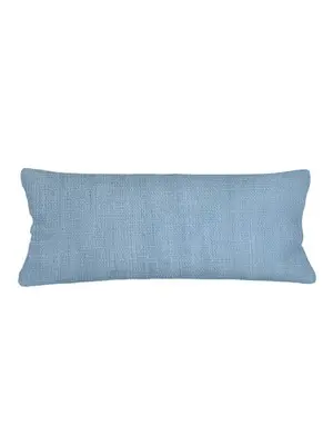 Anaya So Soft Linen Body Pillow With Down Alternative Insert Coastal Blue