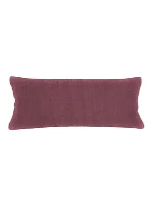 Anaya So Soft Linen Body Pillow With Down Alternative Insert Maroon