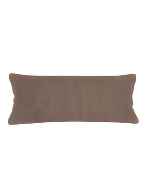 Anaya So Soft Linen Body Pillow With Down Alternative Insert Mocha Brown