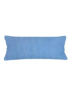 Anaya So Soft Linen Body Pillow With Down Alternative Insert Ocean Blue