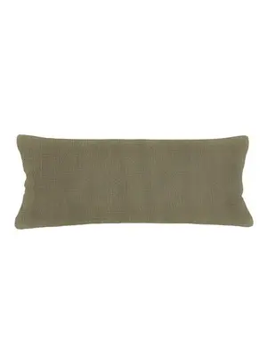 Anaya So Soft Linen Body Pillow With Down Alternative Insert Olive Green