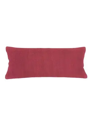 Anaya So Soft Linen Body Pillow With Down Alternative Insert Red