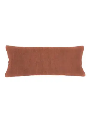 Anaya So Soft Linen Body Pillow With Down Alternative Insert Rustic Orange