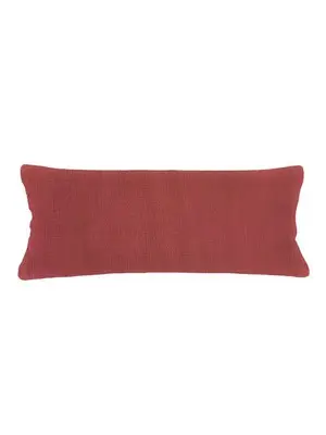 Anaya So Soft Linen Body Pillow With Down Alternative Insert - Rustic Red