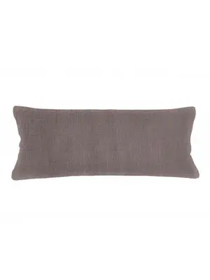 Anaya So Soft Linen Body Pillow With Down Alternative Insert Taupe