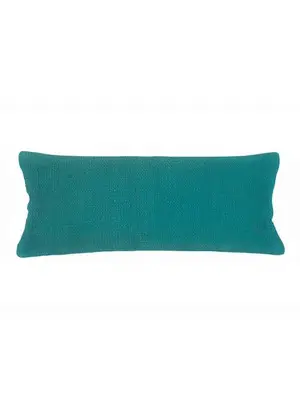 Anaya So Soft Linen Body Pillow With Down Alternative Insert Teal