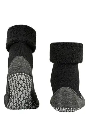 Falke Cozyshoe Wool-blend Sock Slippers - Black