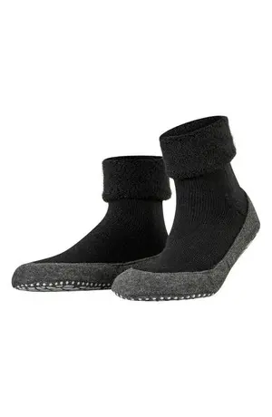 Falke Cozyshoe Wool-blend Sock Slippers - Black