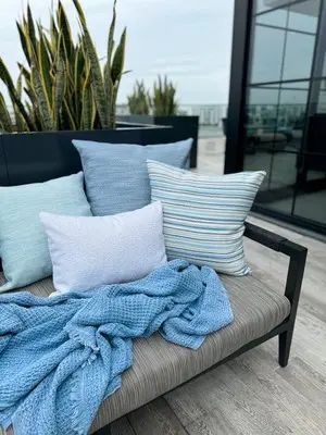Anaya Yacht Stripe Indoor Outdoor Pillow
