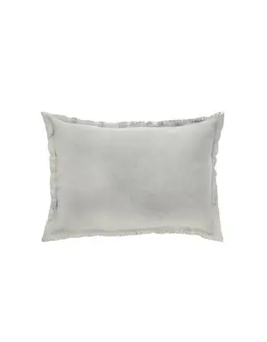 Anaya Fringe Soft Linen Pillow Cover Only Grey
