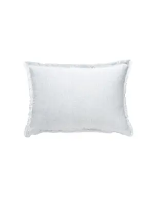 Anaya Fringe Soft Linen Pillow Cover Only - Light Grey