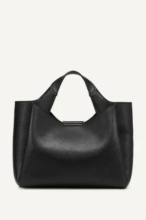 Dkny Willa Satchel Bag - Black/silver