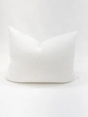 Anaya Dutch Euro Cotton Waffle Bed Pillow With Down Alternative Insert - White