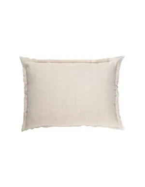 Anaya Natural Fringe So Soft Linen Pillows Cover Only - Beige