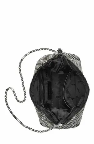 Dkny Top-zip Hobo Bag With Studded Detail - Clear