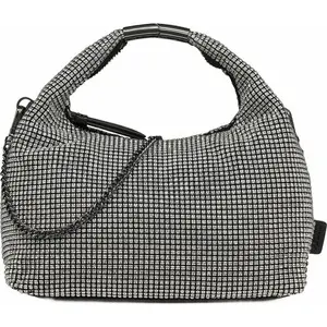 Dkny Top-zip Hobo Bag With Chain Strap - Clear