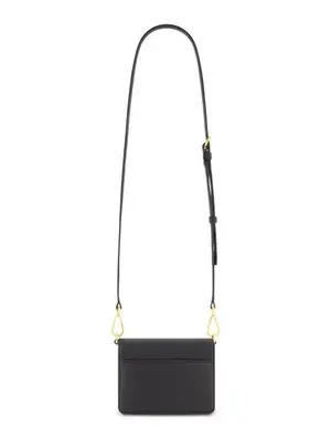 Mac Duggal Mini Crossbody Bag With Gold Hardware - Black