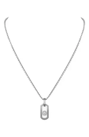 Messika So Move Diamond Pendant Necklace - Titanium