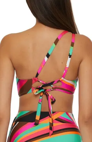 Trina Turk One-shoulder Bikini Top