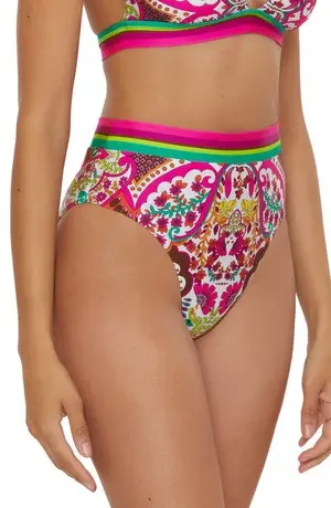 Trina Turk High Waisted Bikini Bottom