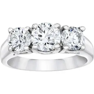 BLISS DIAMOND 14k Gold 2ct Lab Grown Diamond Ring - 14k White Gold