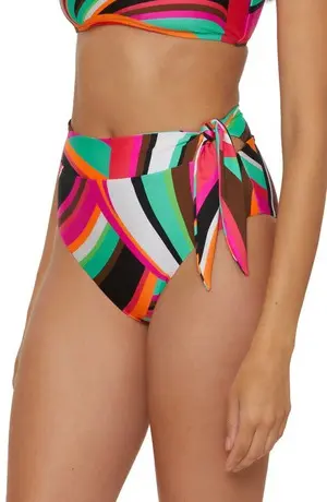Trina Turk Scoop High Waist Bikini Bottom
